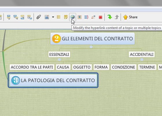 Assegnare un collegamento ipertestuale ad un nodo di una mappa, XMind ...