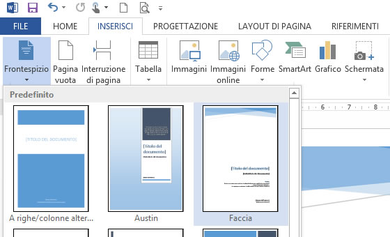 Creare e gestire Frontespizi personalizzati con Word., TUTORIALs ...